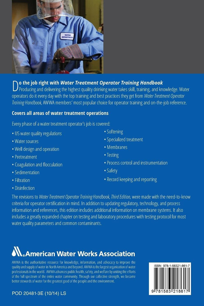 Water Treatment Operator Training Handbook (AWWA) (day-to-day referenc ...